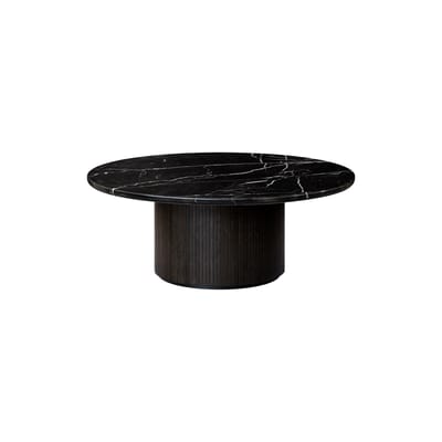 Coffee table Moon Gubi / Marble - Ø 120 cm - Black - Stone | Made In Design