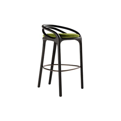 Sgabello alto Aleta INDOOR MORPHO / H 78,5 cm - Verde - Tessuto | Made ...