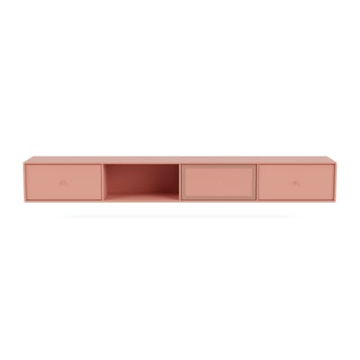 Hängendes TV-Möbel Octave VII MONTANA / B 183,6 x T 30 x H 24 cm - Rosa ...
