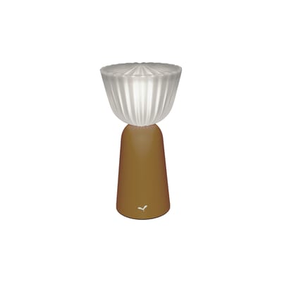 Wireless rechargeable outdoor lamp Swiing LED Fermob / H 20 cm - Yellow ...