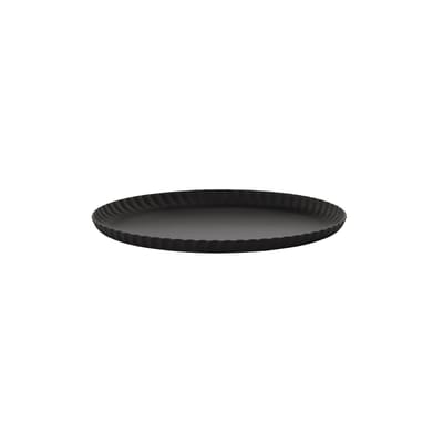 Plateau Pleats Alessi / Ø 23 cm - Noir - Métal | Made In Design