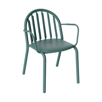 Stackable armchair Fred's Fatboy - Green - Metal | Made In Design