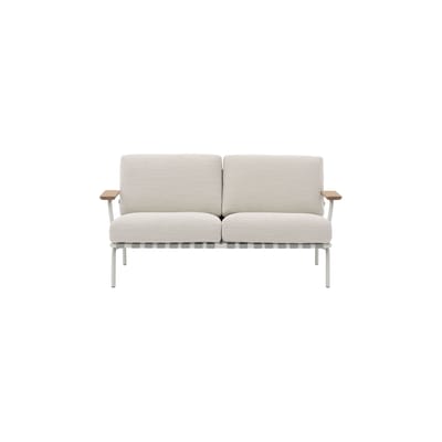 Gartensofa 2-Sitzer Settle Muuto / 152,5 cm - Weiß - Textil | Made In ...
