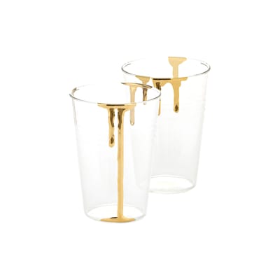 Glass Estetico Quotidiano Anniversary Seletti / Set of 2 - Transparent ...