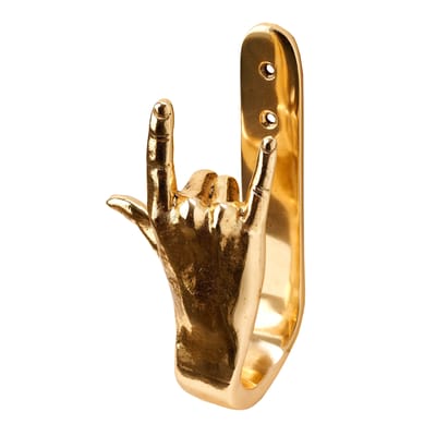 Patère I-love-you Pols Potten - Or métal - Métal | Made In Design