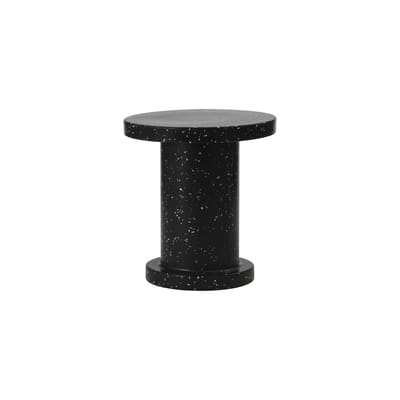 Table basse Bit Normann Copenhagen / Ø 50 x H 55 cm - Recyclé - Noir ...