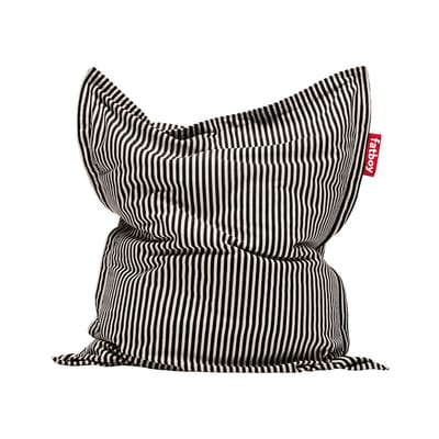 Pouf Original Slim Terry Fatboy / Tissu éponge - 155 x 120 cm - Noir ...