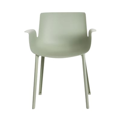 Armchair Piuma Kartell Plastic - Green - Plastic material | Made In Design
