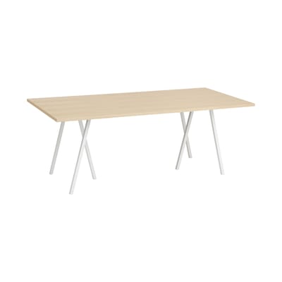 Table rectangulaire Loop Hay / 200 x 92,5 cm - Bois naturel - Bois ...