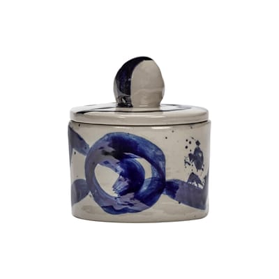 Box Sophia 01 Serax / Ø 9 x H 10.5 cm - Blue - Ceramic | Made In Design