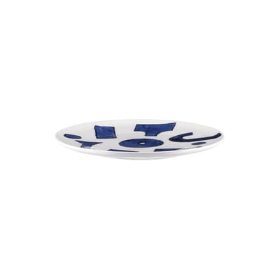Alessi Itsumo - Yunoki Dessert plate - white blue | Made In Design UK