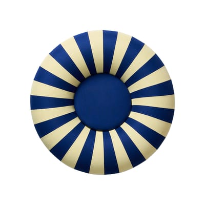 STUDIO ABOUT Float Medium inflatable pouf - dark blue yellow | Made In Design UK