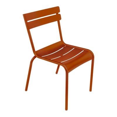 Sedia impilabile Luxembourg Fermob - Arancione - Metallo | Made In Design