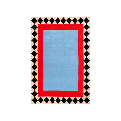COLORTHERAPIS Swimming Pool Rug - blue red black | Made In Design UK