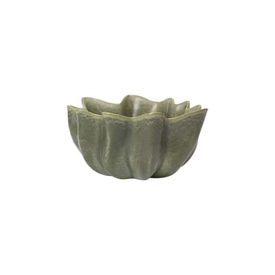 Centre de table Nium Large Ferm Living / Ø 36 x H 18 cm - Vert ...