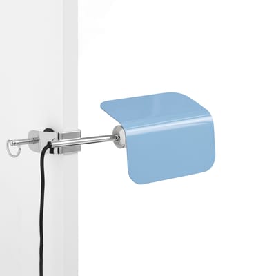 Lampe Apex Clip Hay / Base étau - Orientable / H 27,5 cm - Bleu - Métal ...