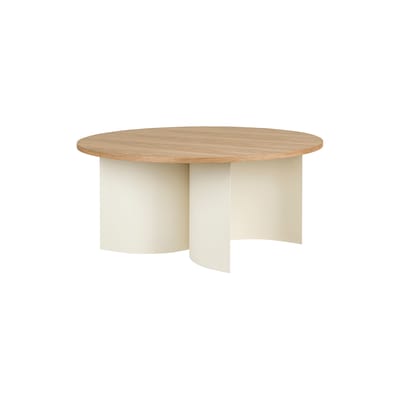Table basse Gavo NOO.MA / Ø 95 x H 44 cm - Bois naturel - Bois | Made ...