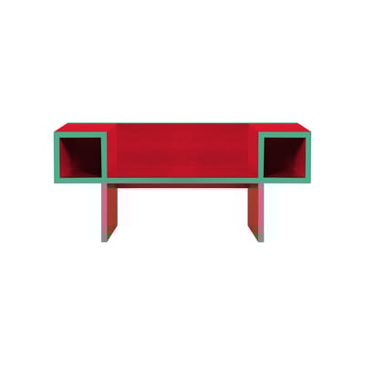 POLTRONOVA Canton Color Bench - red green | Made In Design UK