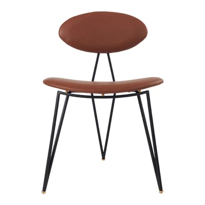 Chaise rembourrée Semper AYTM - Marron - Cuir | Made In Design