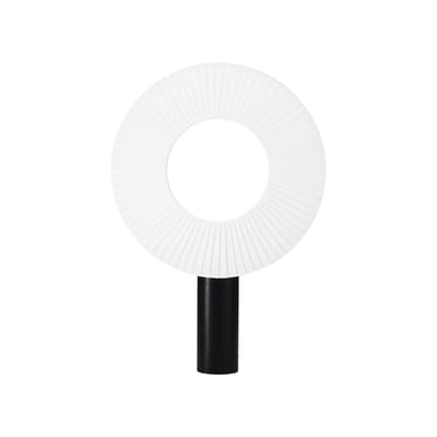 Lampe de table Iris Dix Heures Dix / LED - Ø 50 cm - Blanc - Tissu ...