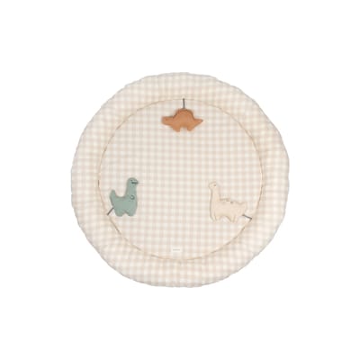 Play mat Playground NOBODINOZ / Ø 100 cm - Beige - Textile | Made In Design