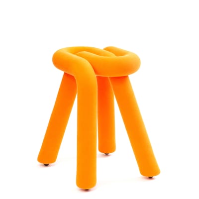 Moustache Bold Upholstered stool - orange | Made In Design UK
