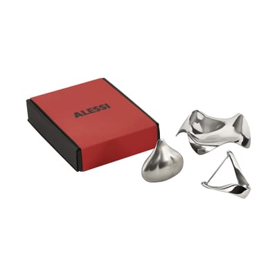 Box Alessi & Kitchen Alessi / Set 3 Stück - Silber - Metall | Made In ...