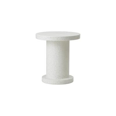 Table basse Bit Normann Copenhagen / Ø 50 x H 55 cm - Recyclé - Blanc ...