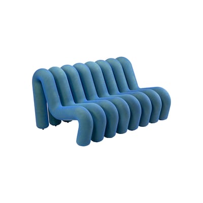 Sofa Extra Bold Sofa Moustache / 2-Sitzer - L 148 cm (8 Röhren) - Blau ...