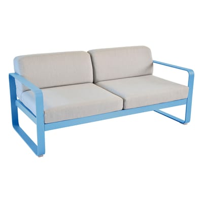 Gartensofa 2-Sitzer Bellevie Fermob / B 160 cm - Grauer Flanellstoff ...