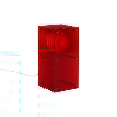 BANG Lop Small Rectangle Table lamp - red | Made In Design UK