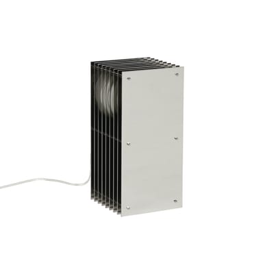 Lampe de table Lop Small Rectangle BANG / Acier poli - Métal - Métal ...