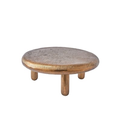 Table basse Thick Disk Pols Potten - or métal | Made In Design