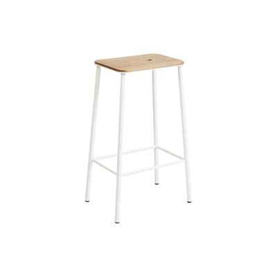 Frama Adam Bar stool - natural oak warm white | Made In Design UK