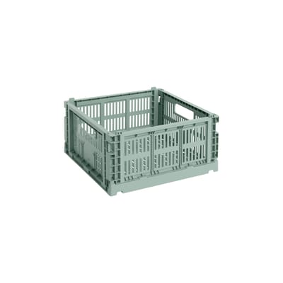 Panier Colour Crate Hay Medium Square / 29,5 x 29,5 cm - Vert ...