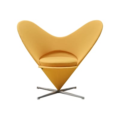 Poltrona girevole Heart Cone Chair di Vitra - giallo | Made In Design