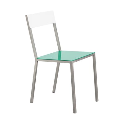 Stuhl Alu Chair von valerie objects - weiß grün aluminium | Made In Design