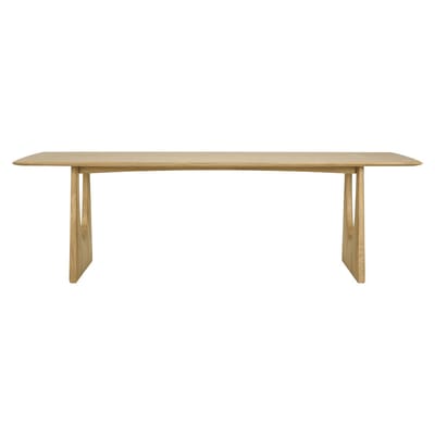 Ethnicraft Geometric Rectangular table - oak | Made In Design UK