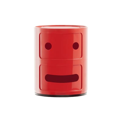 Kartell Componibili Smile N°2 Storage - red | Made In Design UK