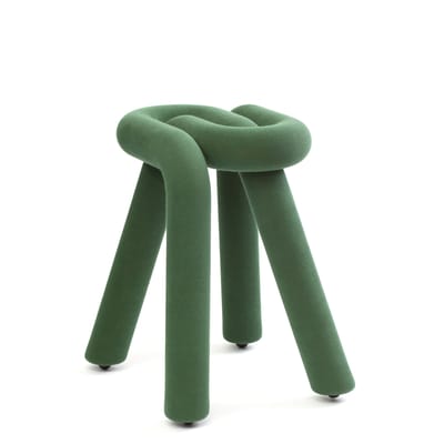 Moustache Bold Upholstered stool - forest green | Made In Design UK
