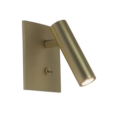 Astro Lighting Enna Square LED Wall light - mat gold | Made In Design UK