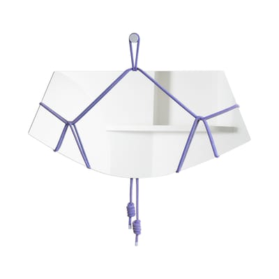 Moustache Shibari Panoramique Wall mirror - blue | Made In Design UK