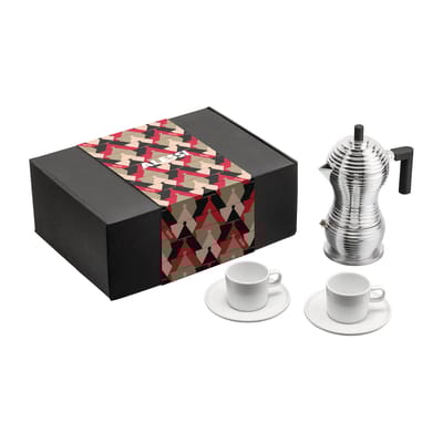 Alessi Coffee Gift box - chromed black white | Made In Design UK