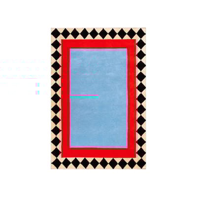 COLORTHERAPIS Swimming Pool Rug - blue red black | Made In Design UK