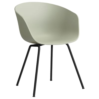 Hay About a chair AAC26 Armchair - black pastel green | Made In Design UK