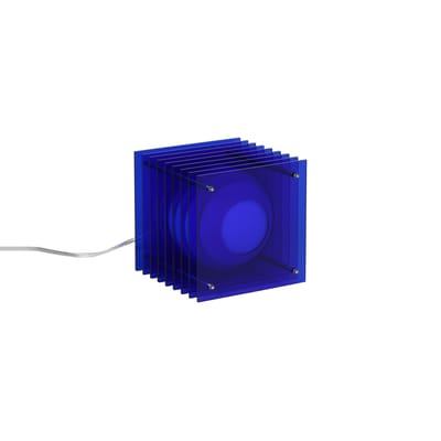 BANG Lop Small Square Table lamp - blue | Made In Design UK
