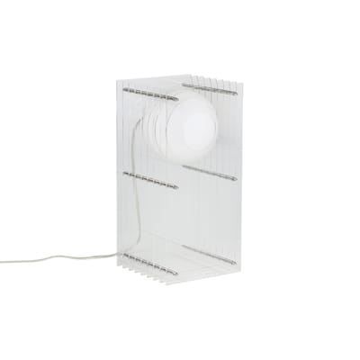 BANG Lop Small Rectangle Table lamp - transparent | Made In Design UK