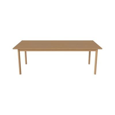 Table rectangulaire Track Bolia - bois naturel | Made In Design