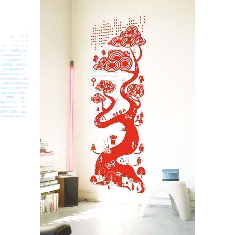 Sticker Flora and Fauna 1 Red von Domestic - rot | Made In Design