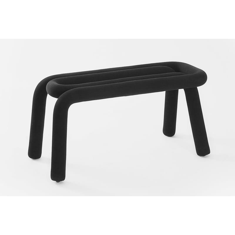 Black padded bench store